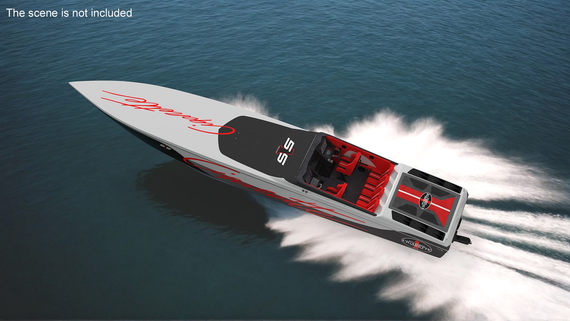 Cigarette Boat 515 Red 3D Model - TurboSquid 2282754