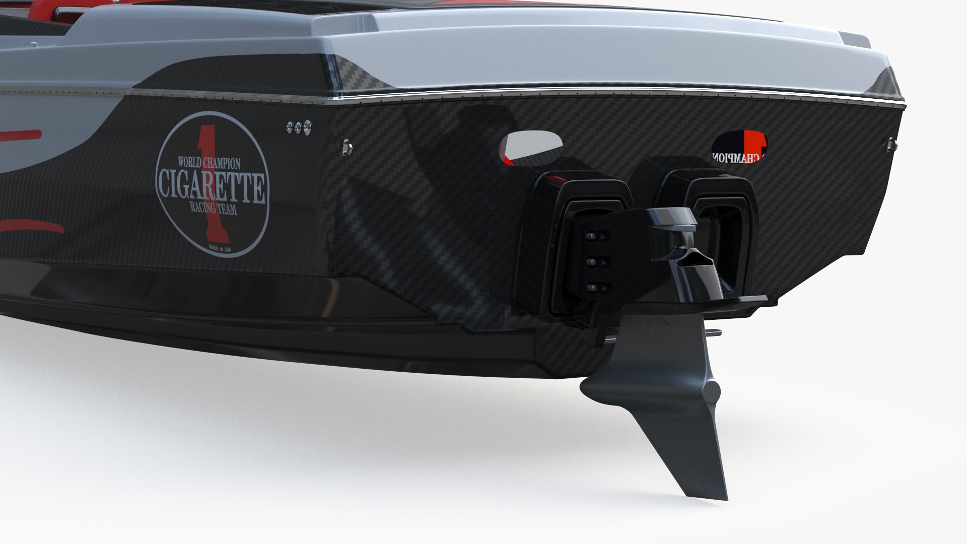 Cigarette Boat 515 Red 3D Model - TurboSquid 2282754