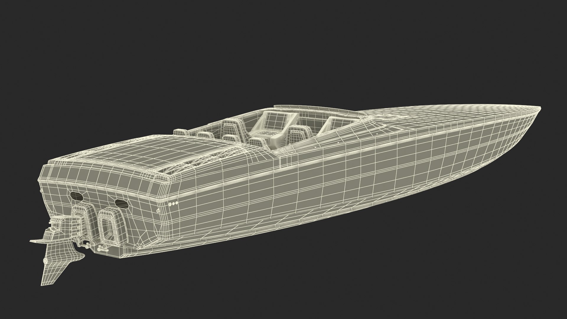 Cigarette Boat 515 Red 3D Model - TurboSquid 2282754