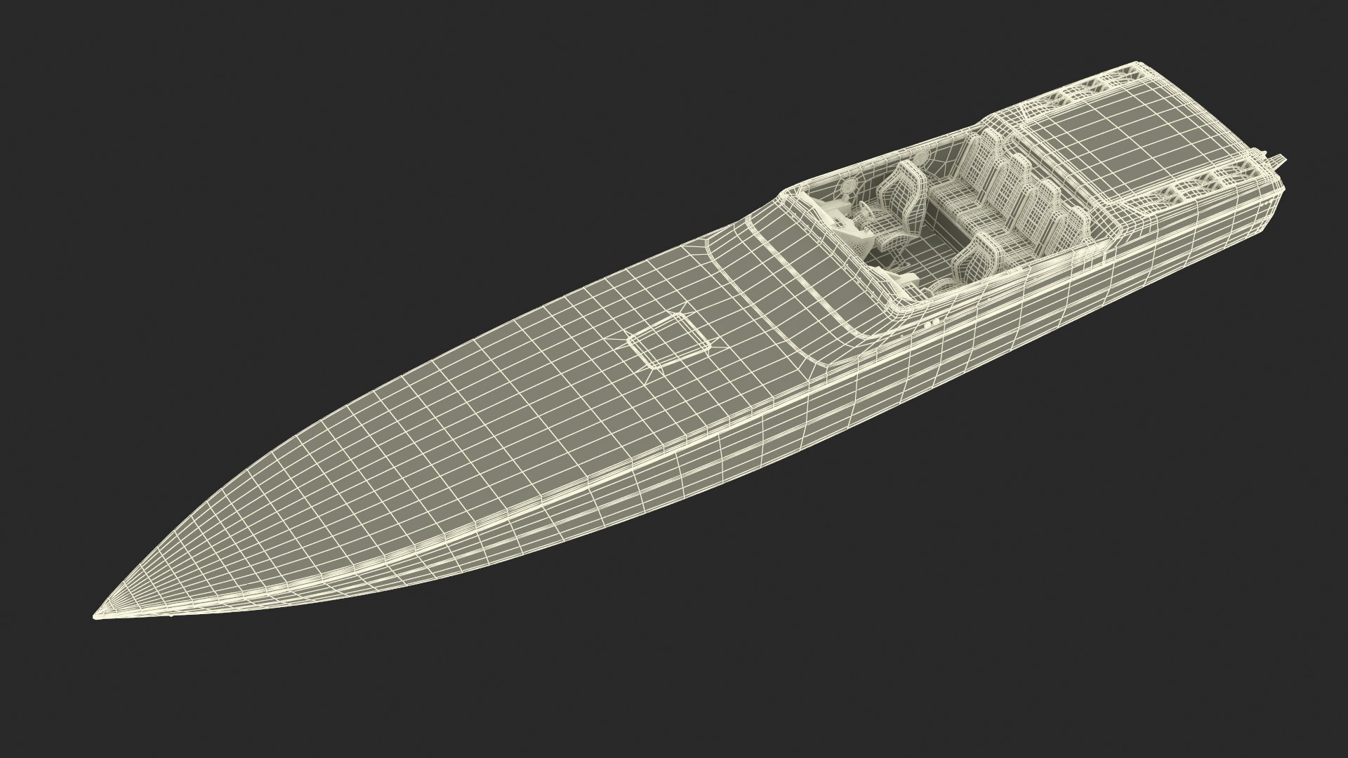 Cigarette Boat 515 Red 3D Model - TurboSquid 2282754