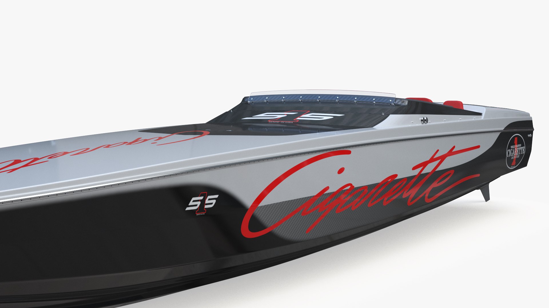 Cigarette Boat 515 Red 3D Model - TurboSquid 2282754