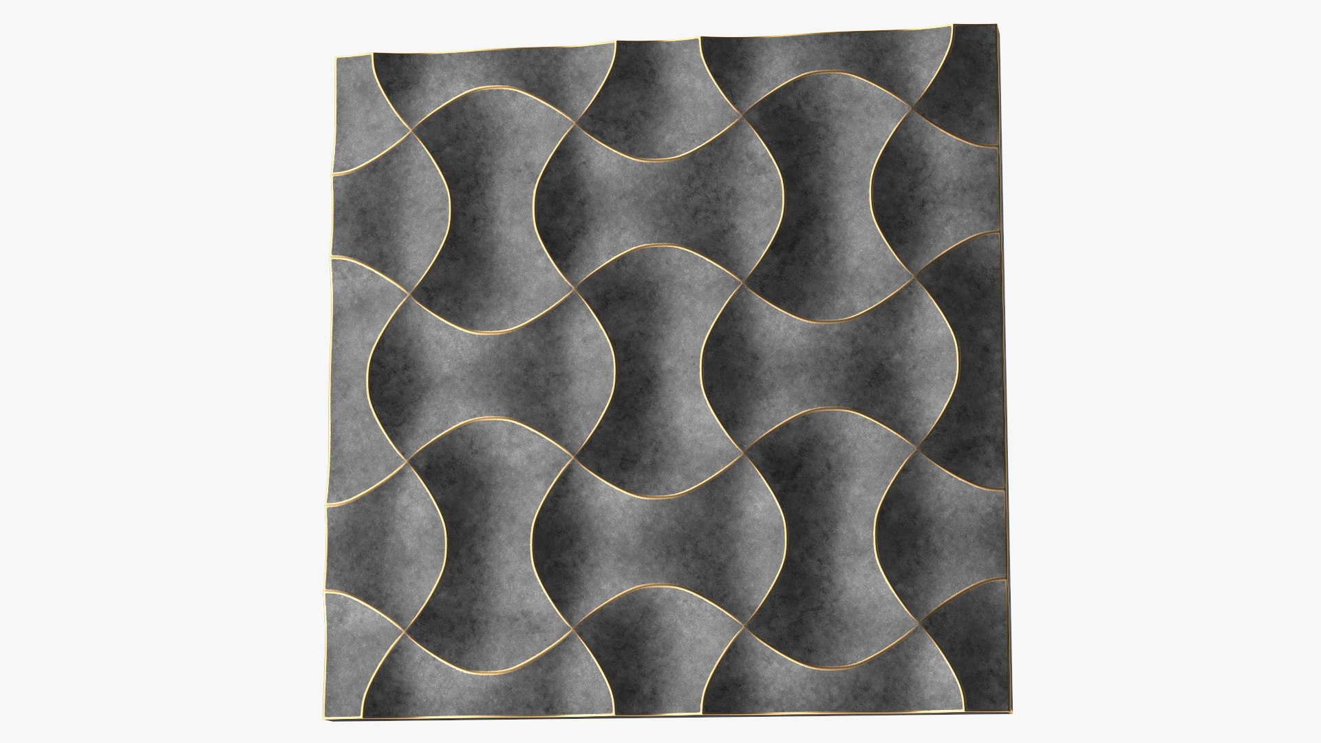 3D 3D Wall Panel Wave Metal - TurboSquid 1907991