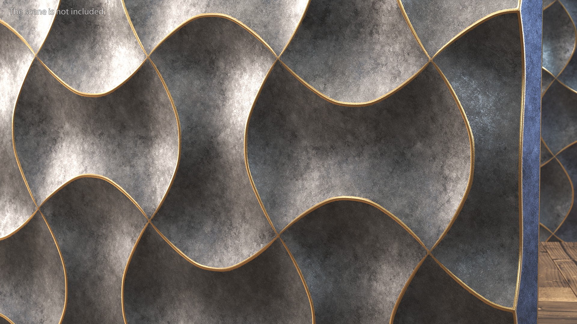 3D 3D Wall Panel Wave Metal - TurboSquid 1907991