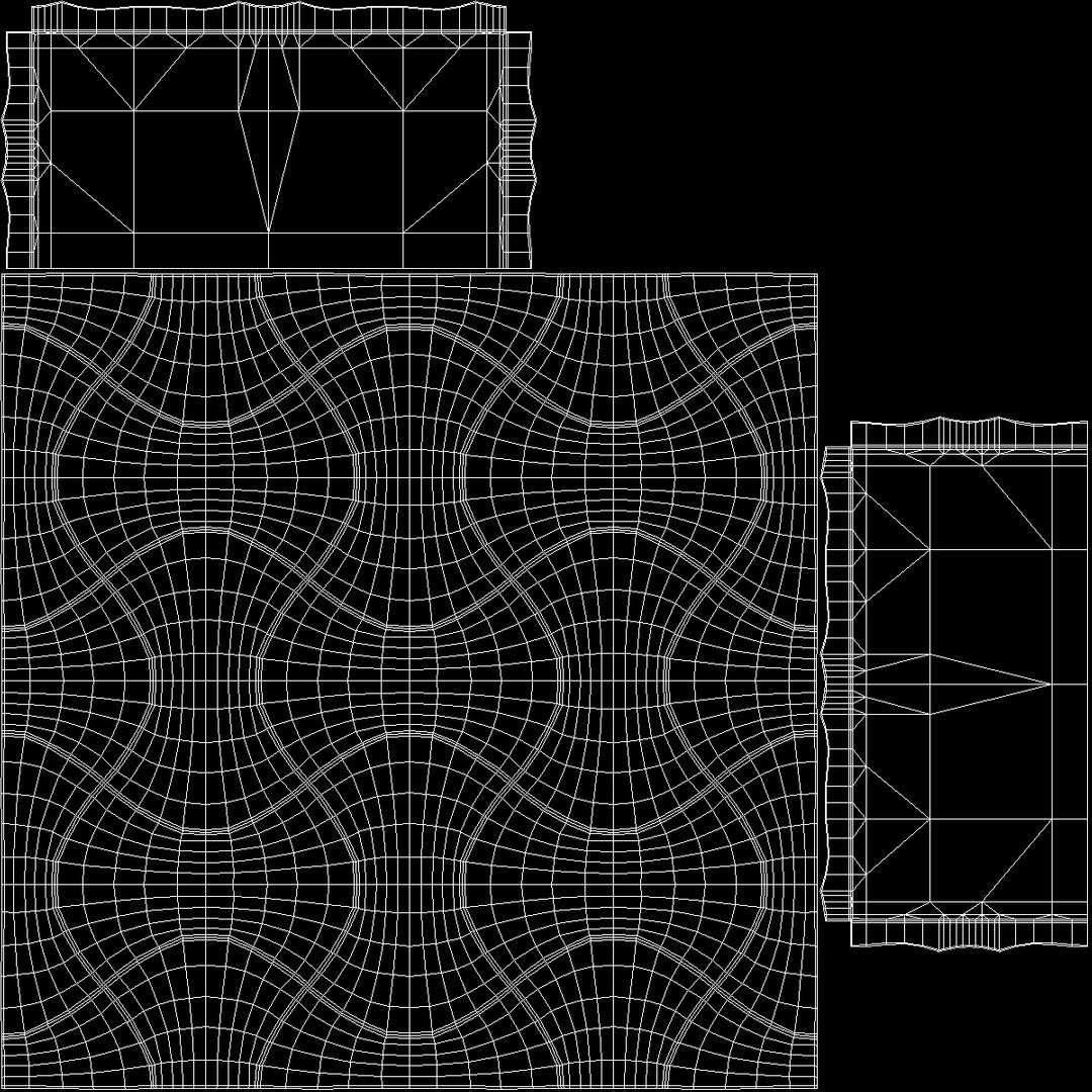 3D 3D Wall Panel Wave Metal - TurboSquid 1907991