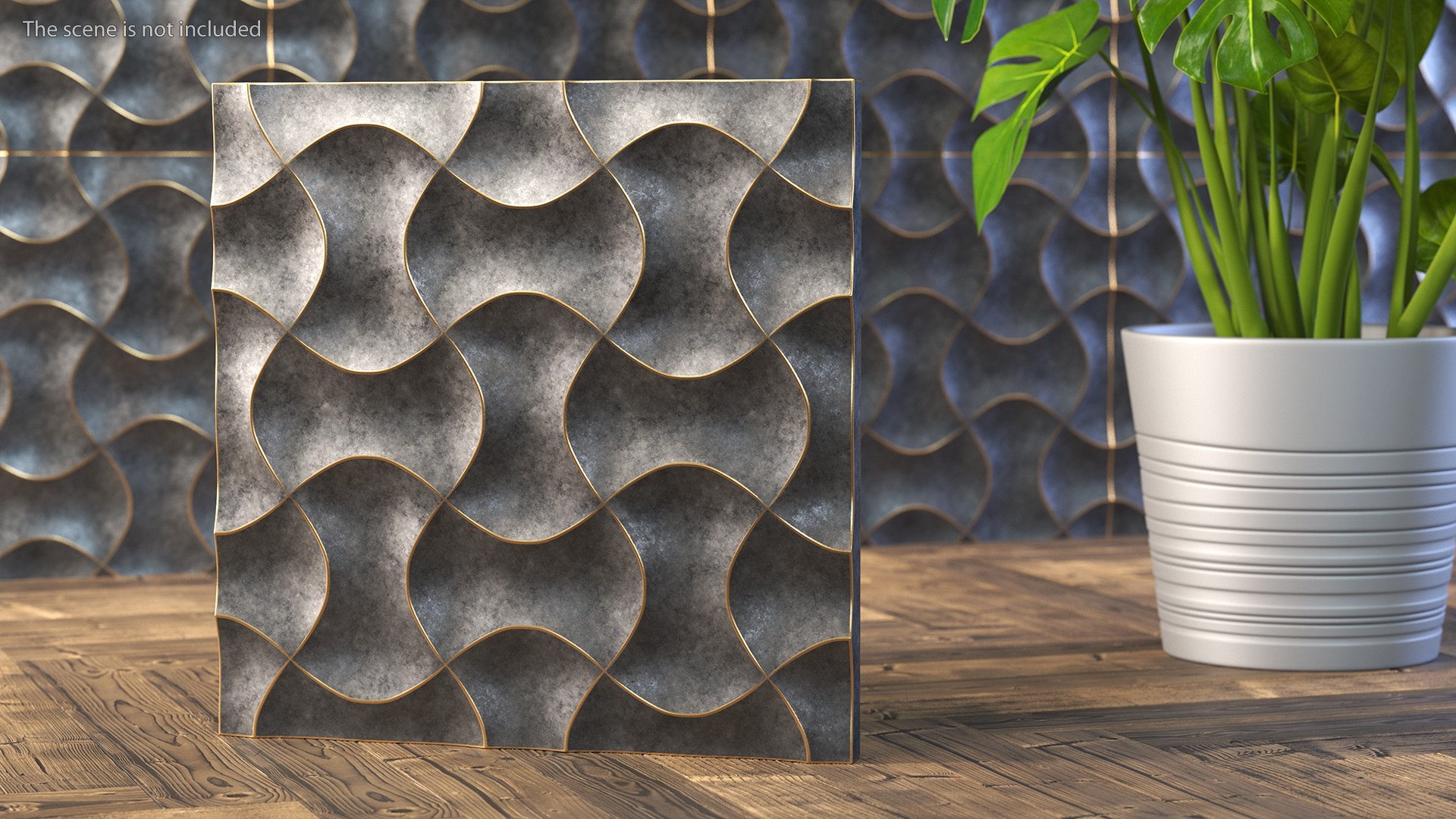 3D 3D Wall Panel Wave Metal - TurboSquid 1907991