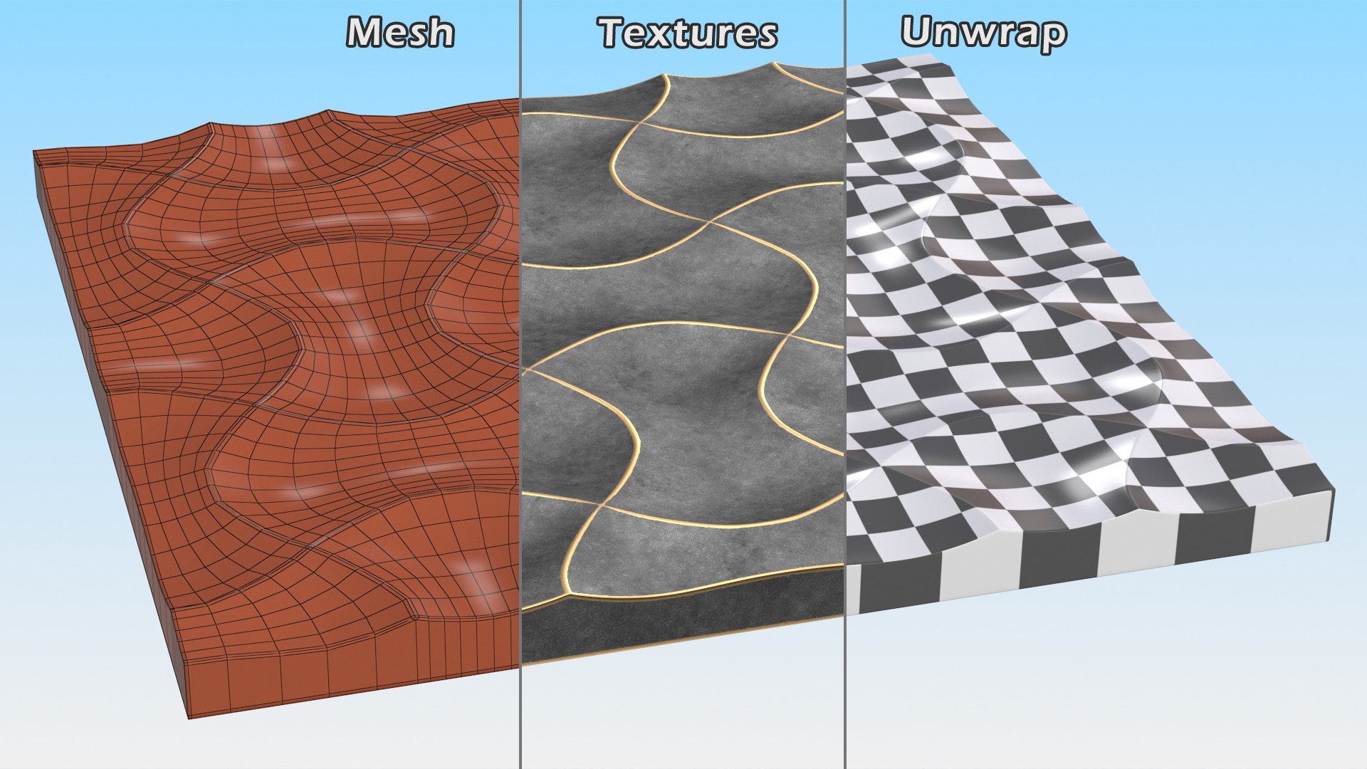 3D 3D Wall Panel Wave Metal - TurboSquid 1907991
