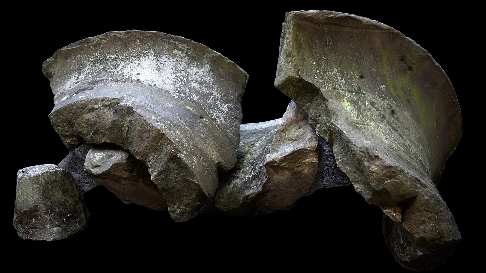3D Ancient Ruins Arch Element Debris Part5 Photogrammetry - TurboSquid ...