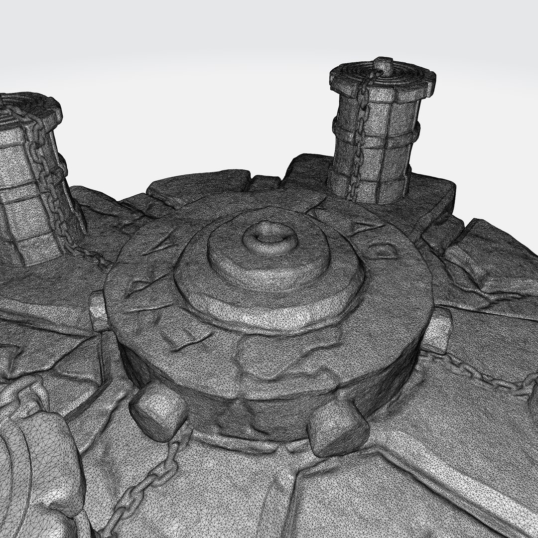 Stylized Decor Of Middle Ages Magic Builds 3D - TurboSquid 1950165