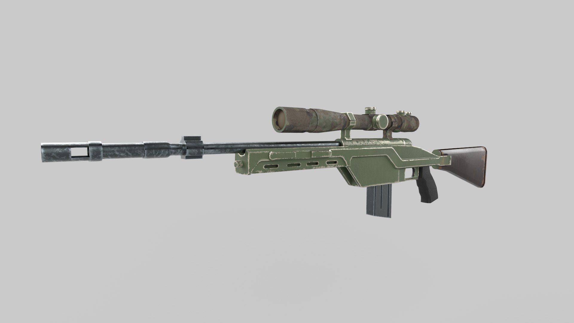 3D Assault Rifle Model - TurboSquid 2091892