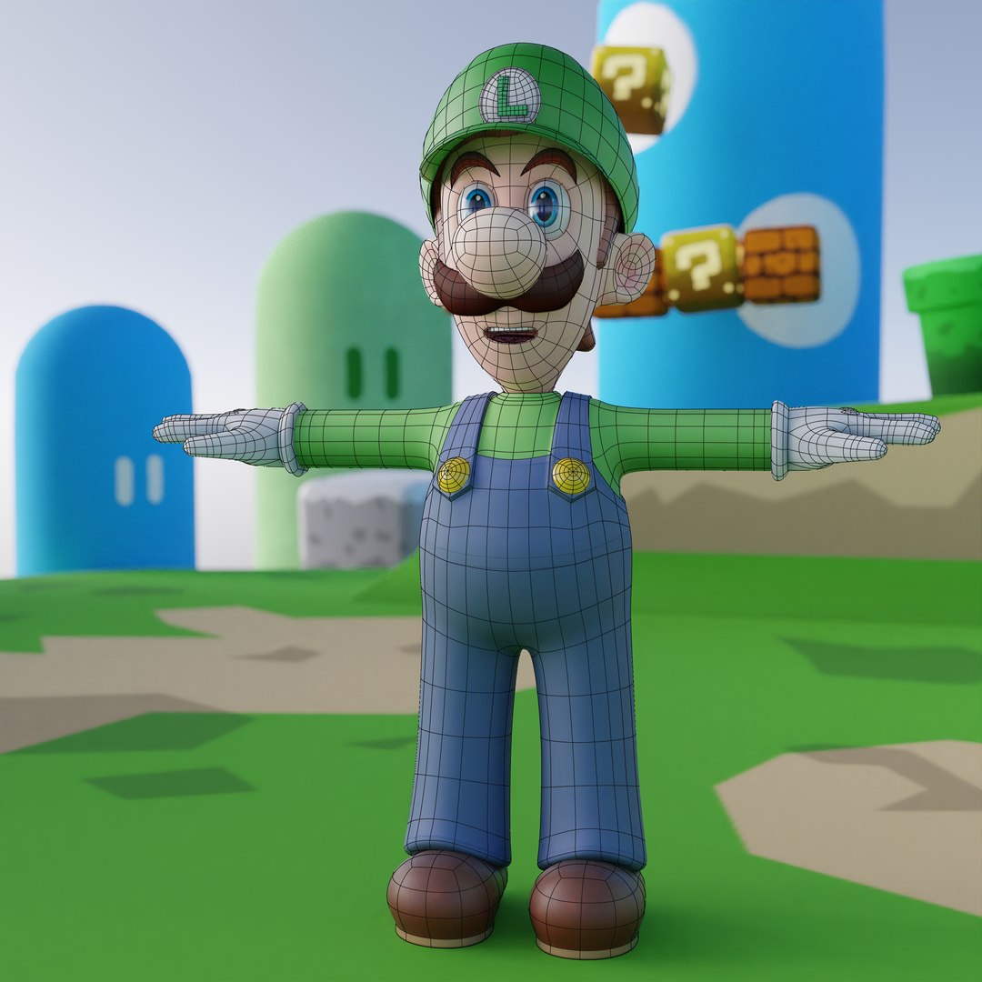 Luigi Rigged Low Poly PBR 3D - TurboSquid 1910653