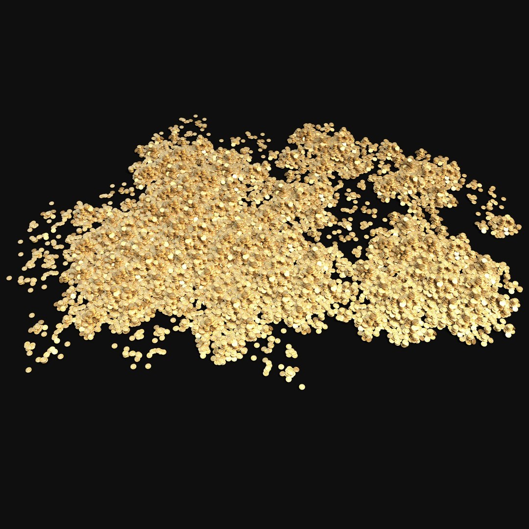 3D BIG GOLD COINS TREASURE PILE MOUND QUEST LOOT - TurboSquid 1864839