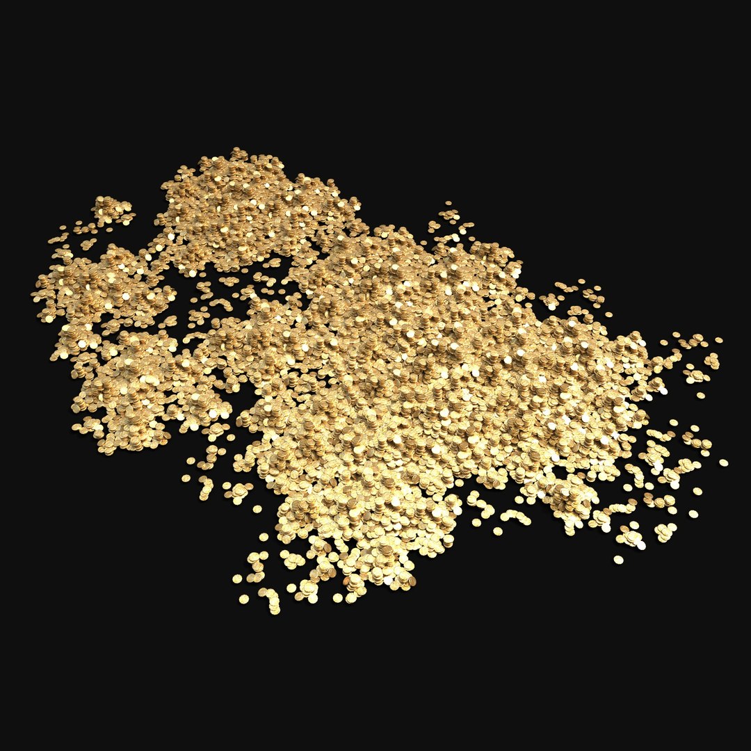 3D BIG GOLD COINS TREASURE PILE MOUND QUEST LOOT - TurboSquid 1864839