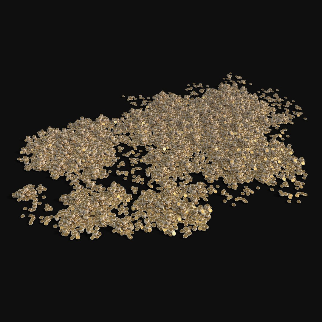3D BIG GOLD COINS TREASURE PILE MOUND QUEST LOOT - TurboSquid 1864839
