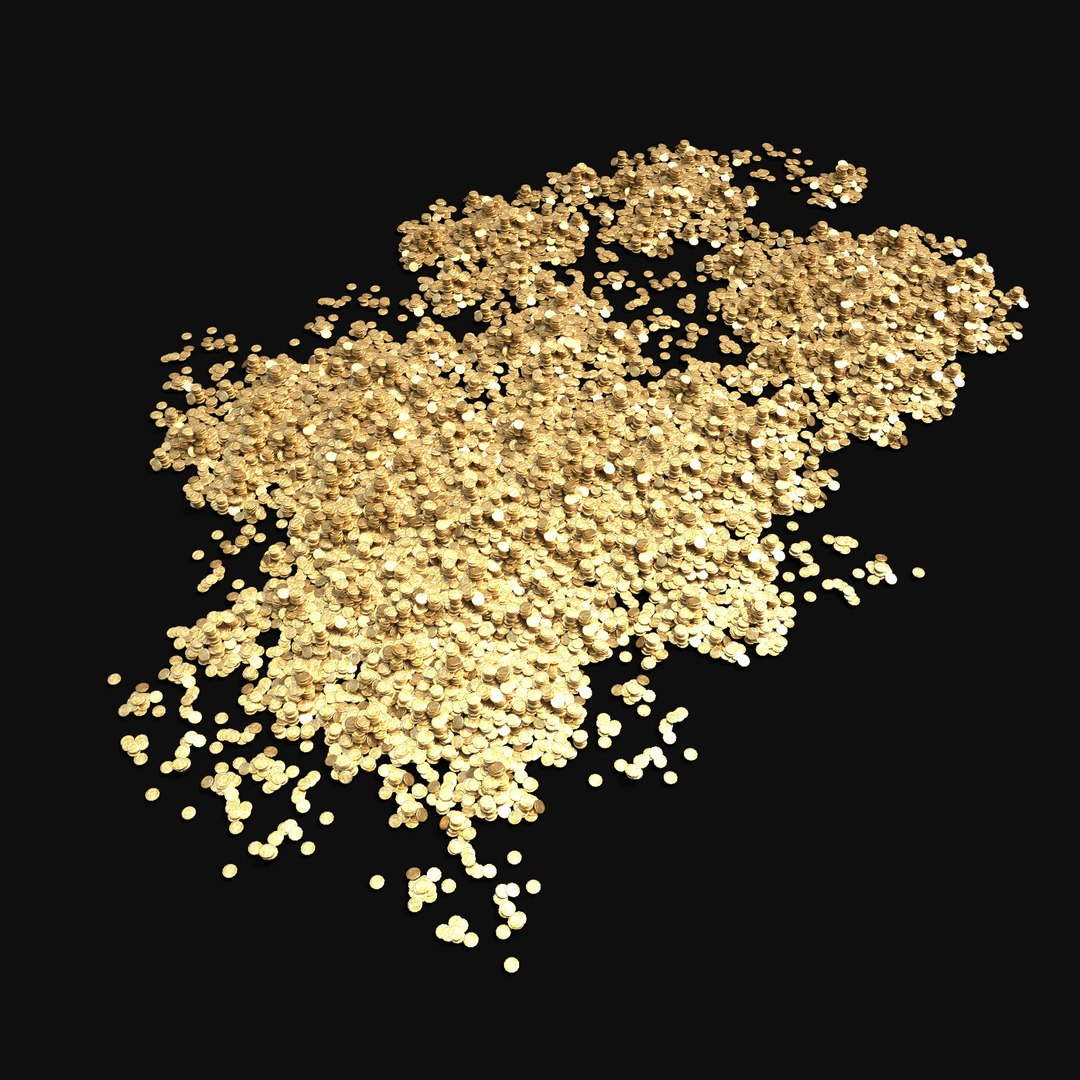 3D BIG GOLD COINS TREASURE PILE MOUND QUEST LOOT - TurboSquid 1864839