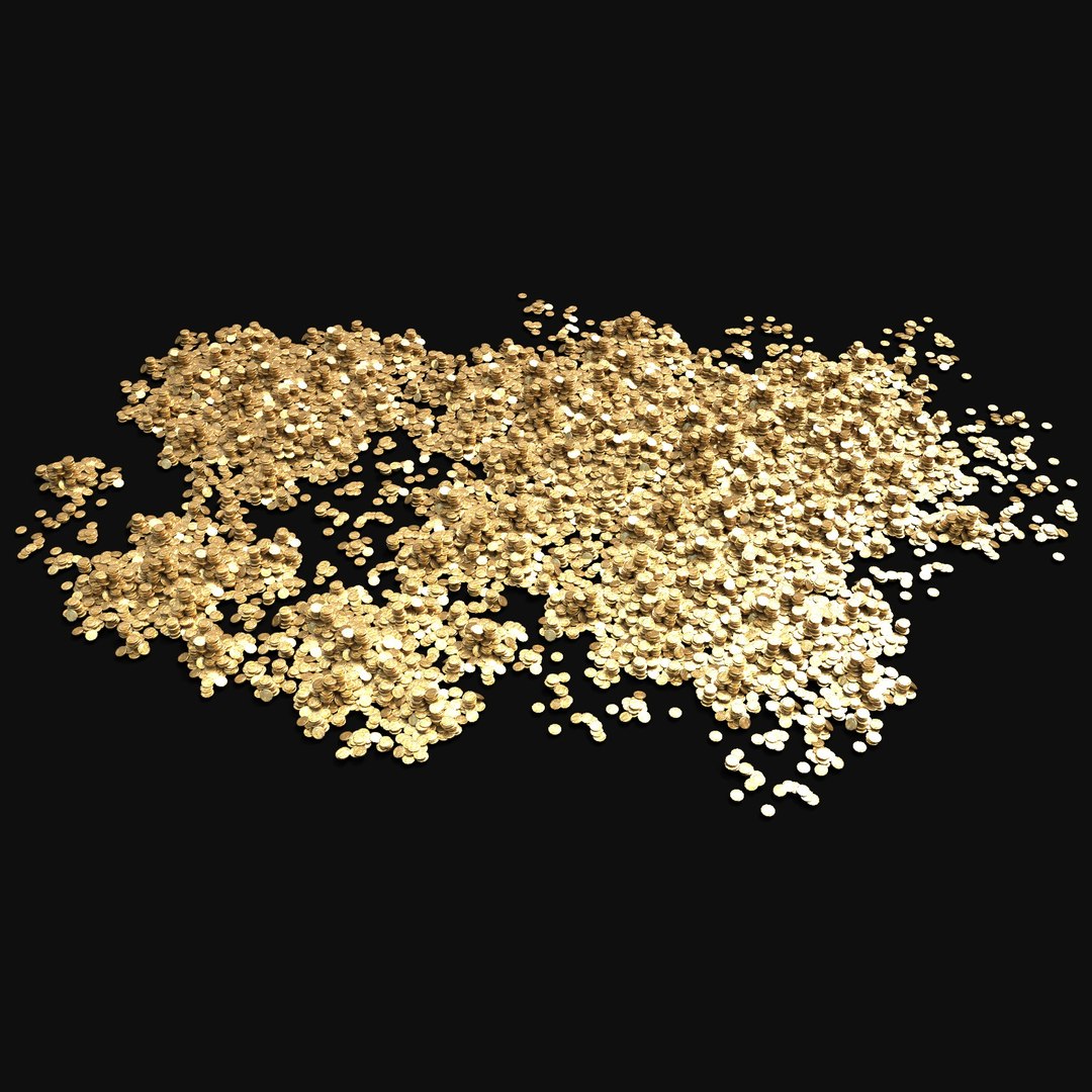 3D BIG GOLD COINS TREASURE PILE MOUND QUEST LOOT - TurboSquid 1864839