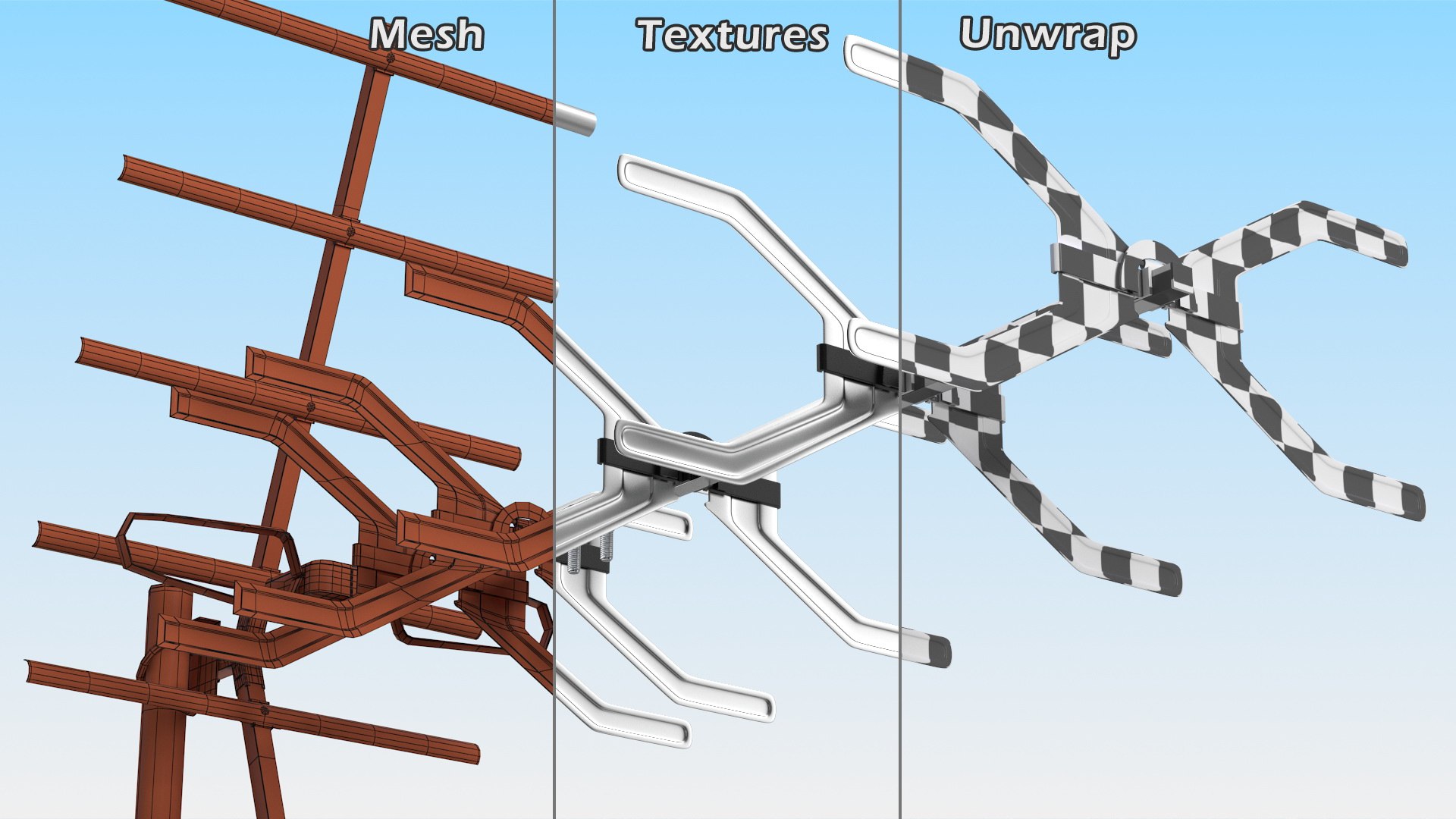 Wideband UHF Digital Aerial 4G Filtered Antenna 3D Model - TurboSquid ...