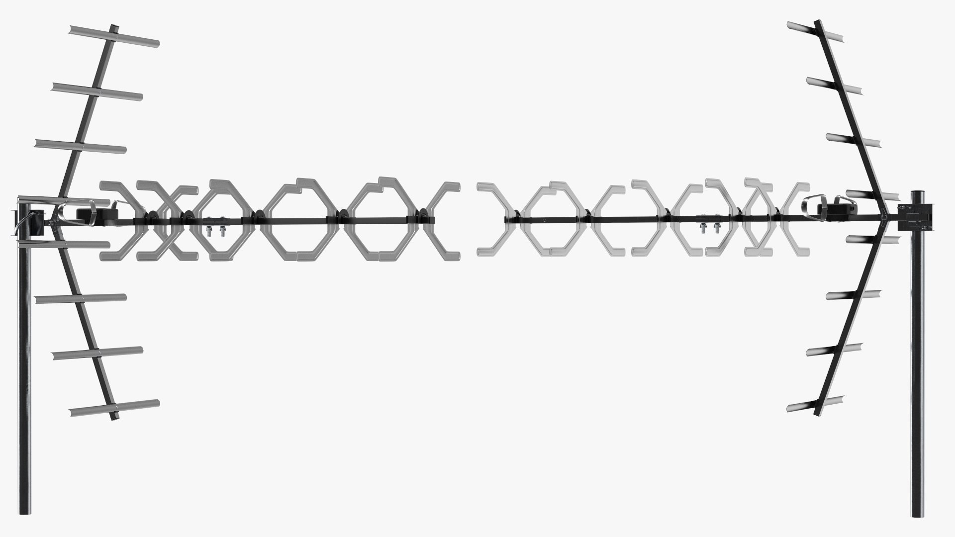 Wideband UHF Digital Aerial 4G Filtered Antenna 3D Model - TurboSquid ...