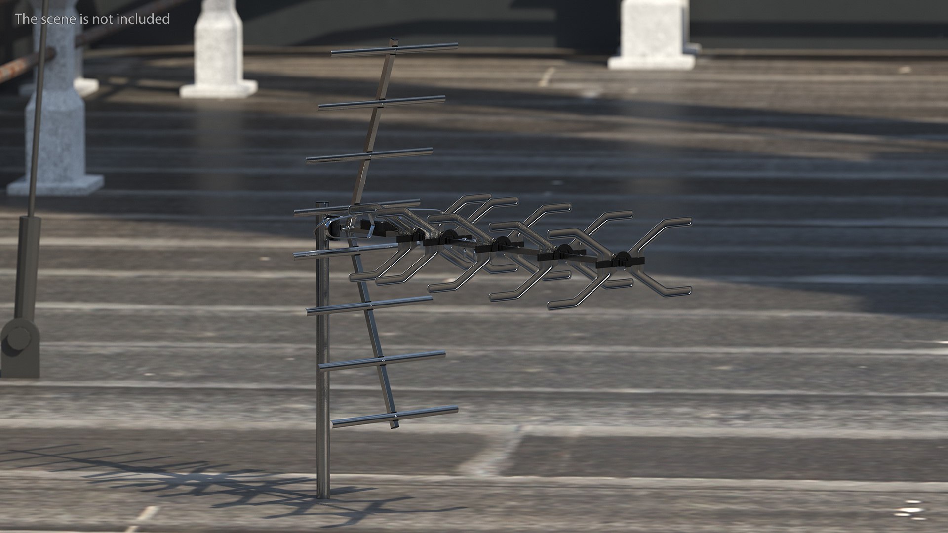 Wideband UHF Digital Aerial 4G Filtered Antenna 3D Model - TurboSquid ...