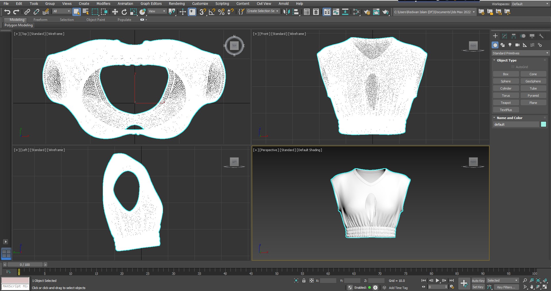 Fashionable Top Dress Design 3D - TurboSquid 1996517