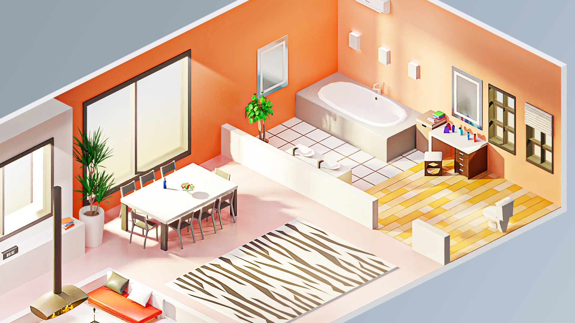 3D Model Room 4 - TurboSquid 2137591