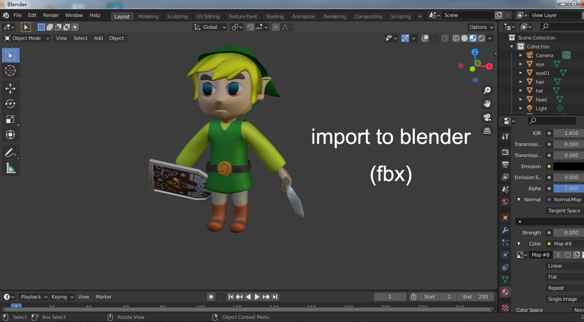 Rigged Zelda Cartoon Link 3D Model - TurboSquid 1833614