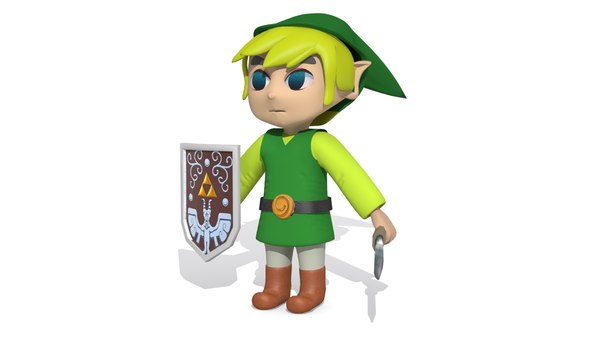 Rigged zelda cartoon link 3D model - TurboSquid 1833614