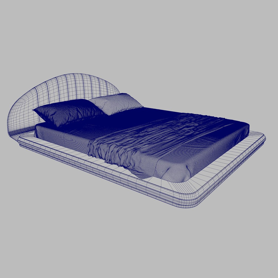 Double Bed 3D Model - TurboSquid 2336925