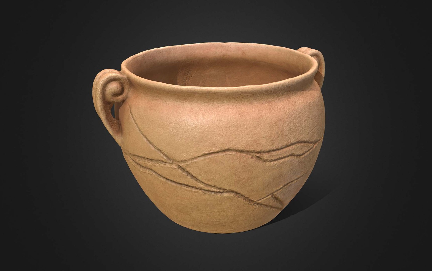 3D Clay Pot 01 - Optimized Scan - TurboSquid 2025665