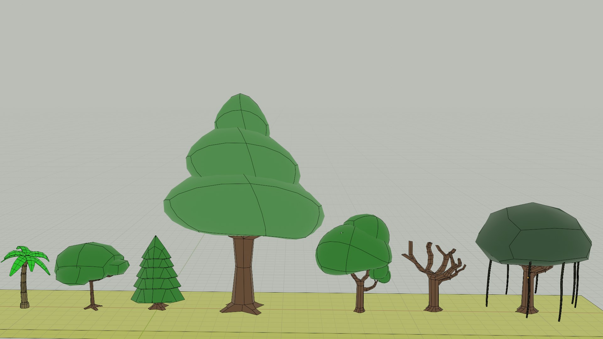 3D Low-poly Tree Pack Model - TurboSquid 2150212
