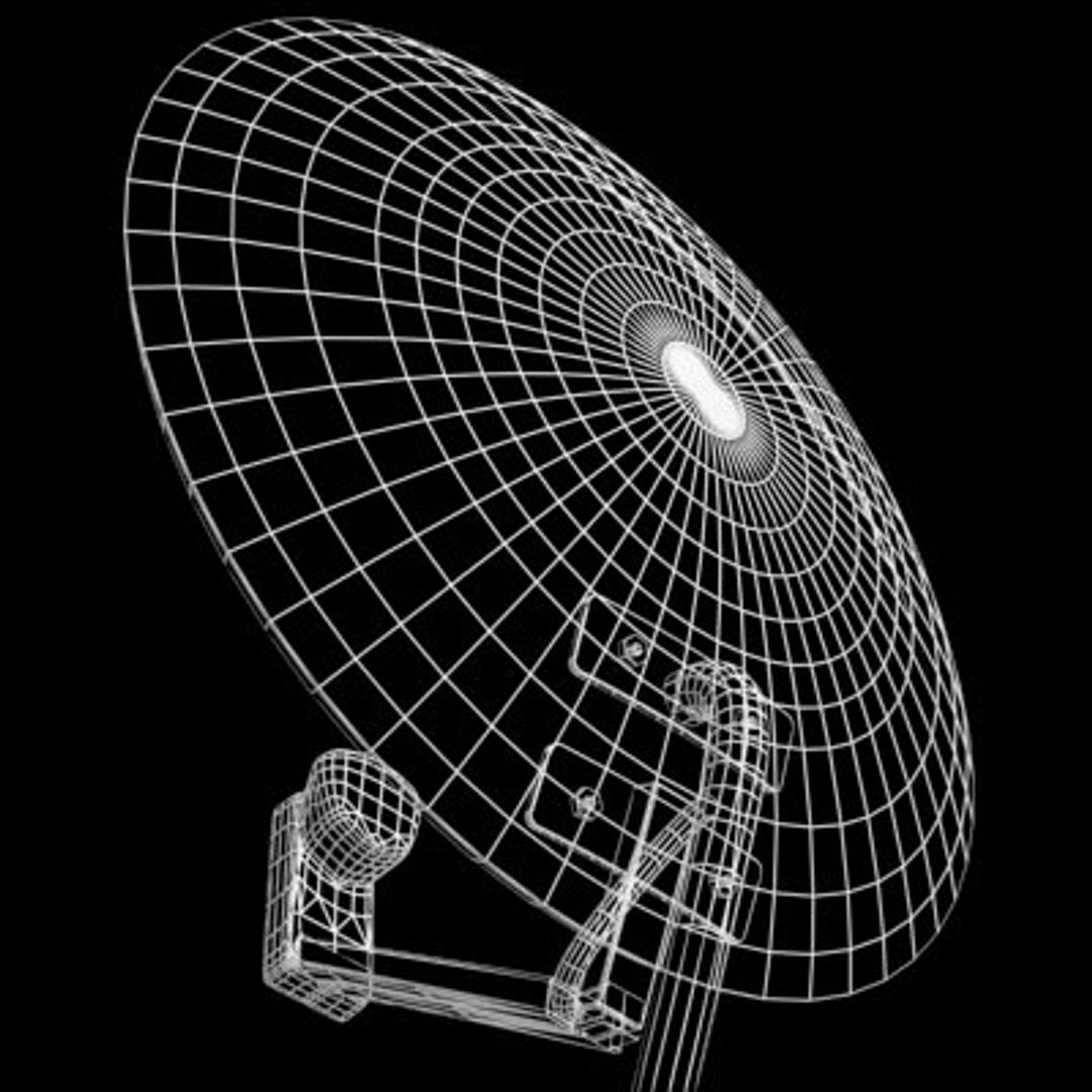 parabolic antenna 3d model