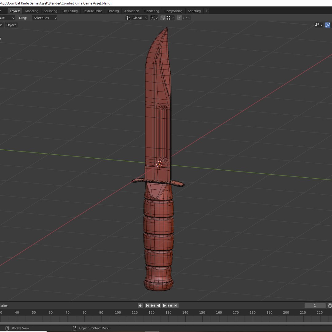 Free 3D Model Knife Unity - TurboSquid 1648244