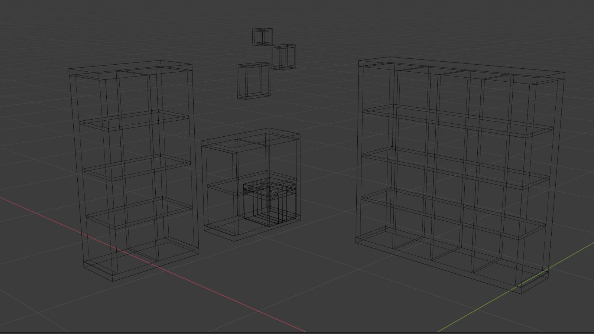Contemporary Box Shelves 3D model - TurboSquid 1844467