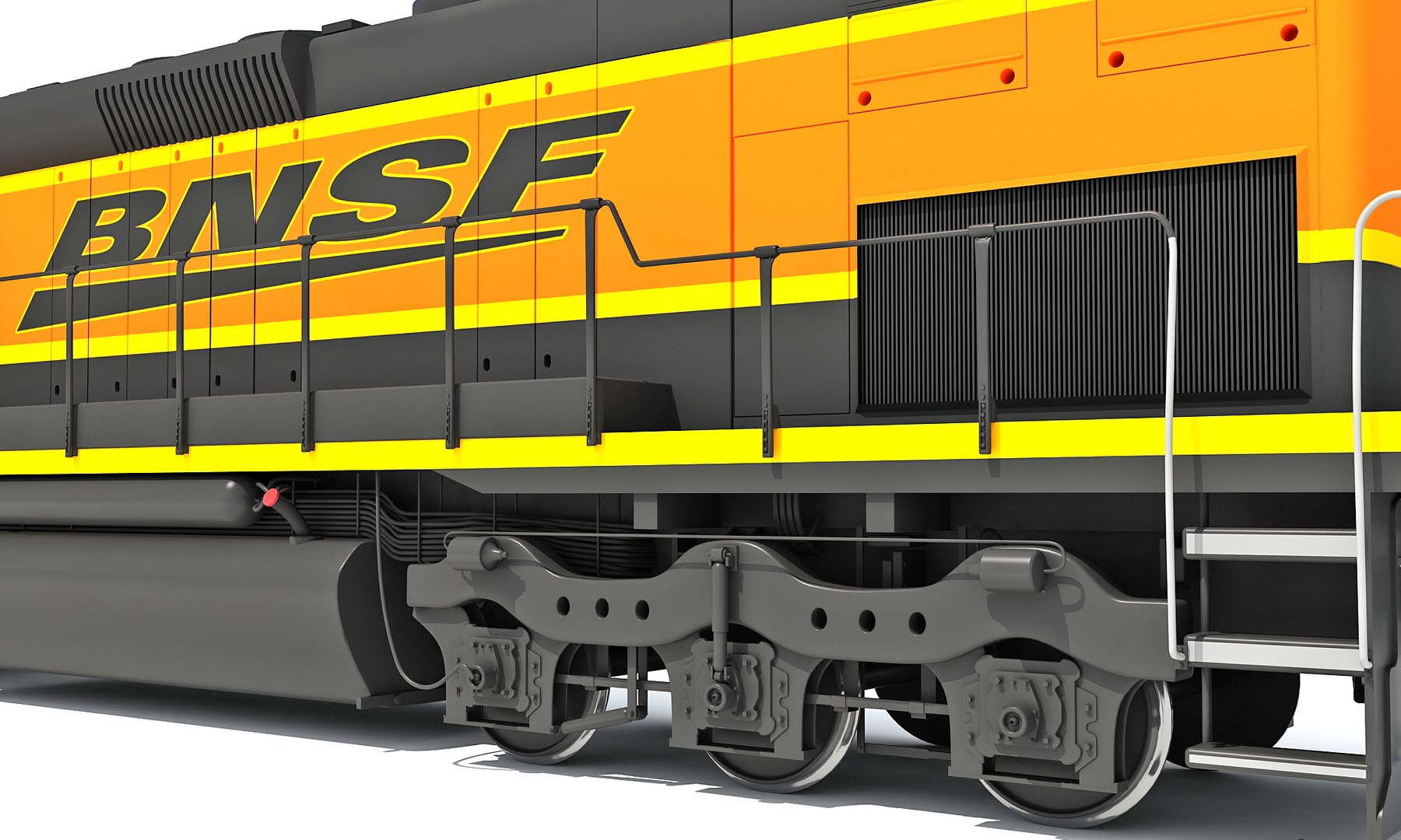 Locomotive Bnsf 3D Model - TurboSquid 1447489