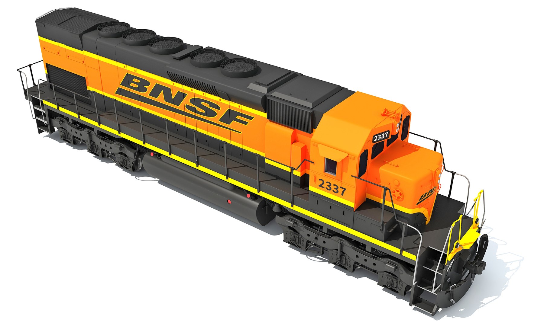 Locomotive Bnsf 3D Model - TurboSquid 1447489