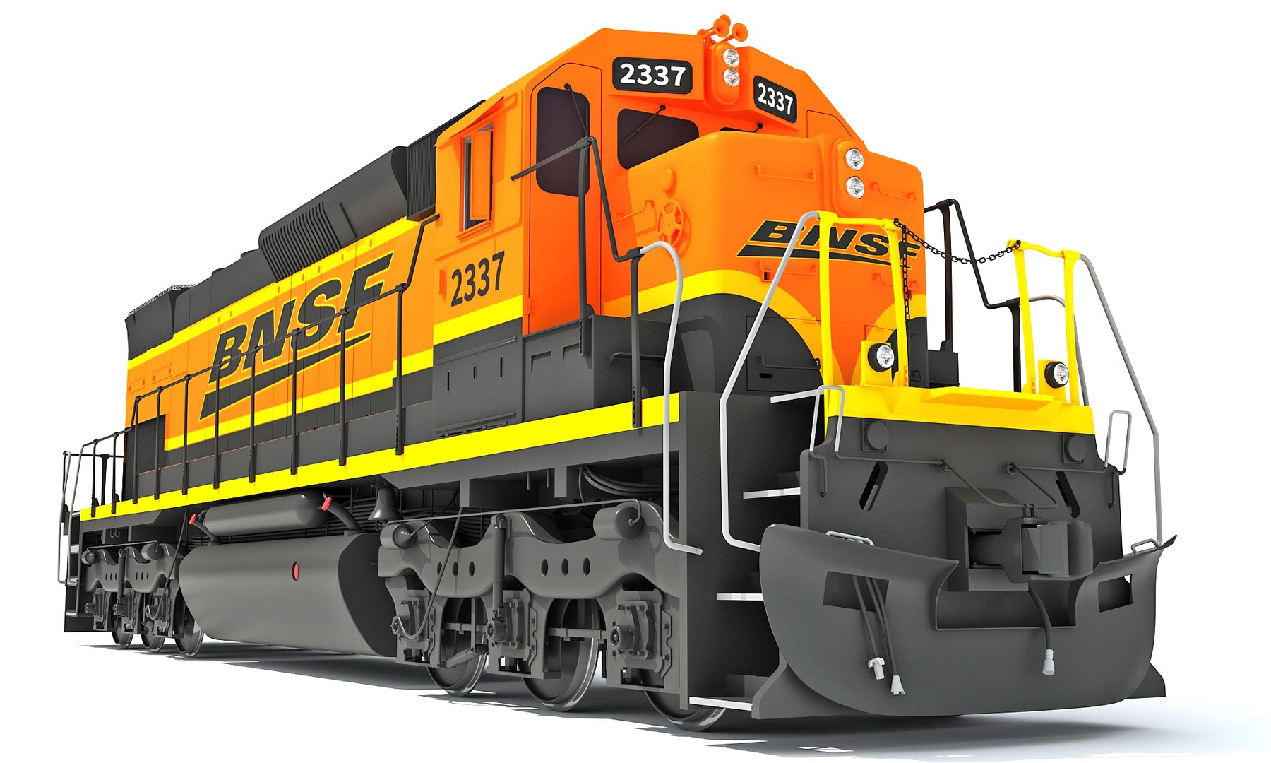 Locomotive Bnsf 3D Model - TurboSquid 1447489