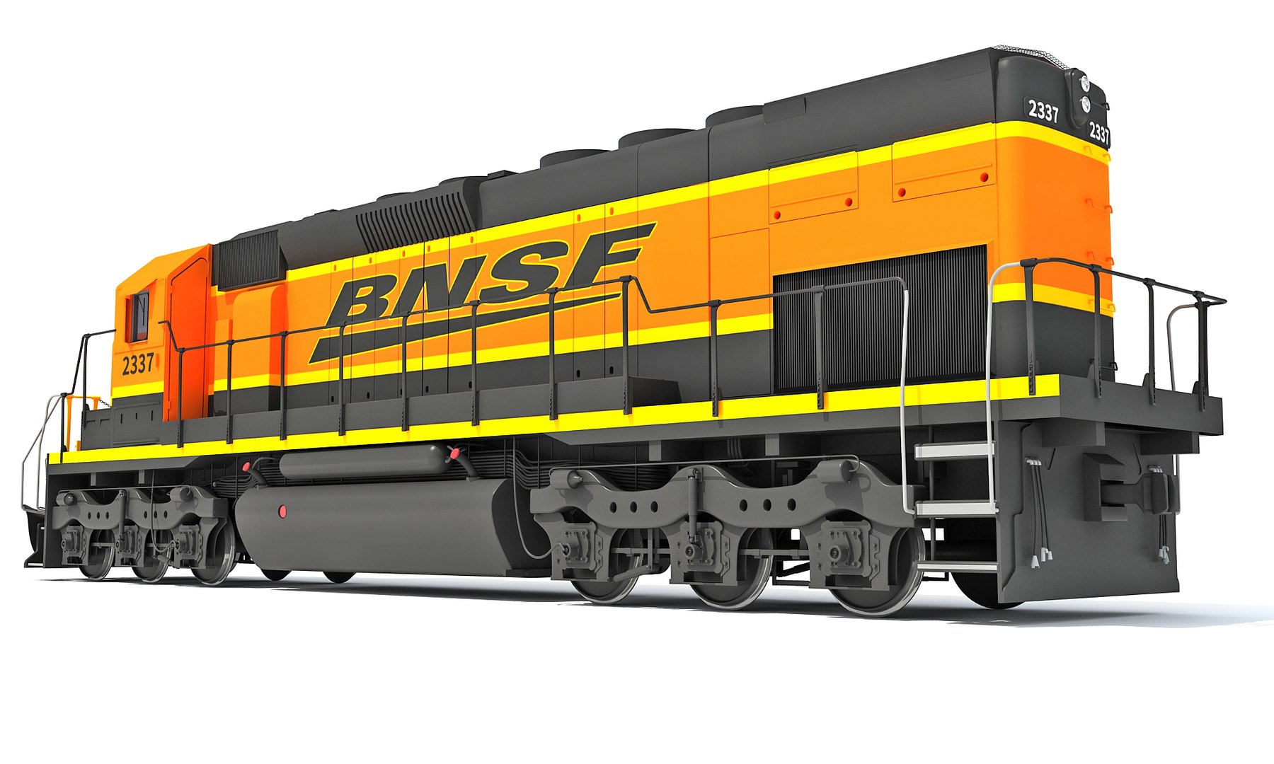 Locomotive Bnsf 3D Model - TurboSquid 1447489