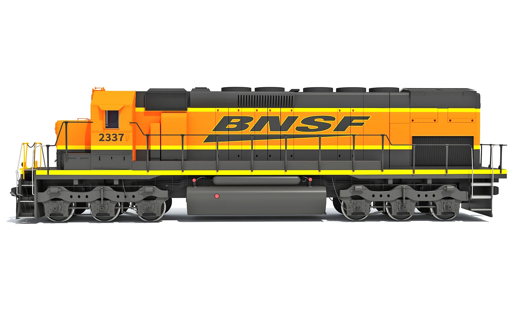 Locomotive Bnsf 3D Model - TurboSquid 1447489