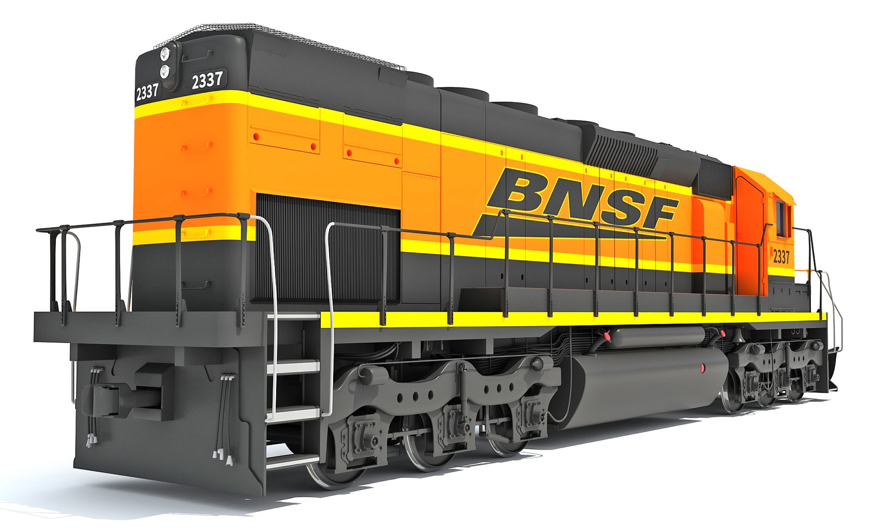 Locomotive Bnsf 3D Model - TurboSquid 1447489