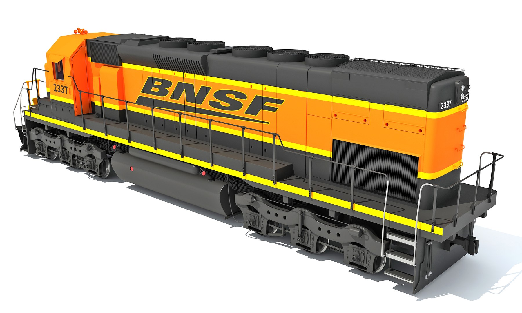 Locomotive Bnsf 3D Model - TurboSquid 1447489