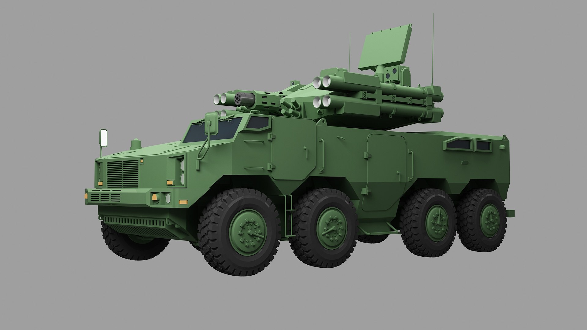 3D Model Type-625E Self Propelled Anti Aircraft System - TurboSquid 2342576