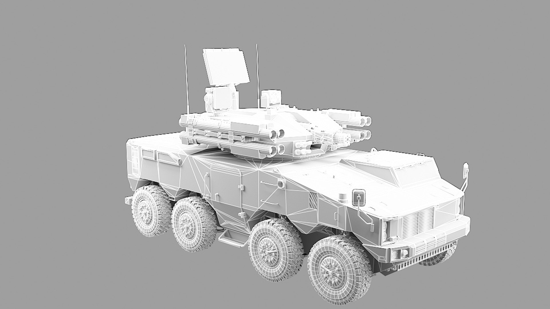 3D Model Type-625E Self Propelled Anti Aircraft System - TurboSquid 2342576
