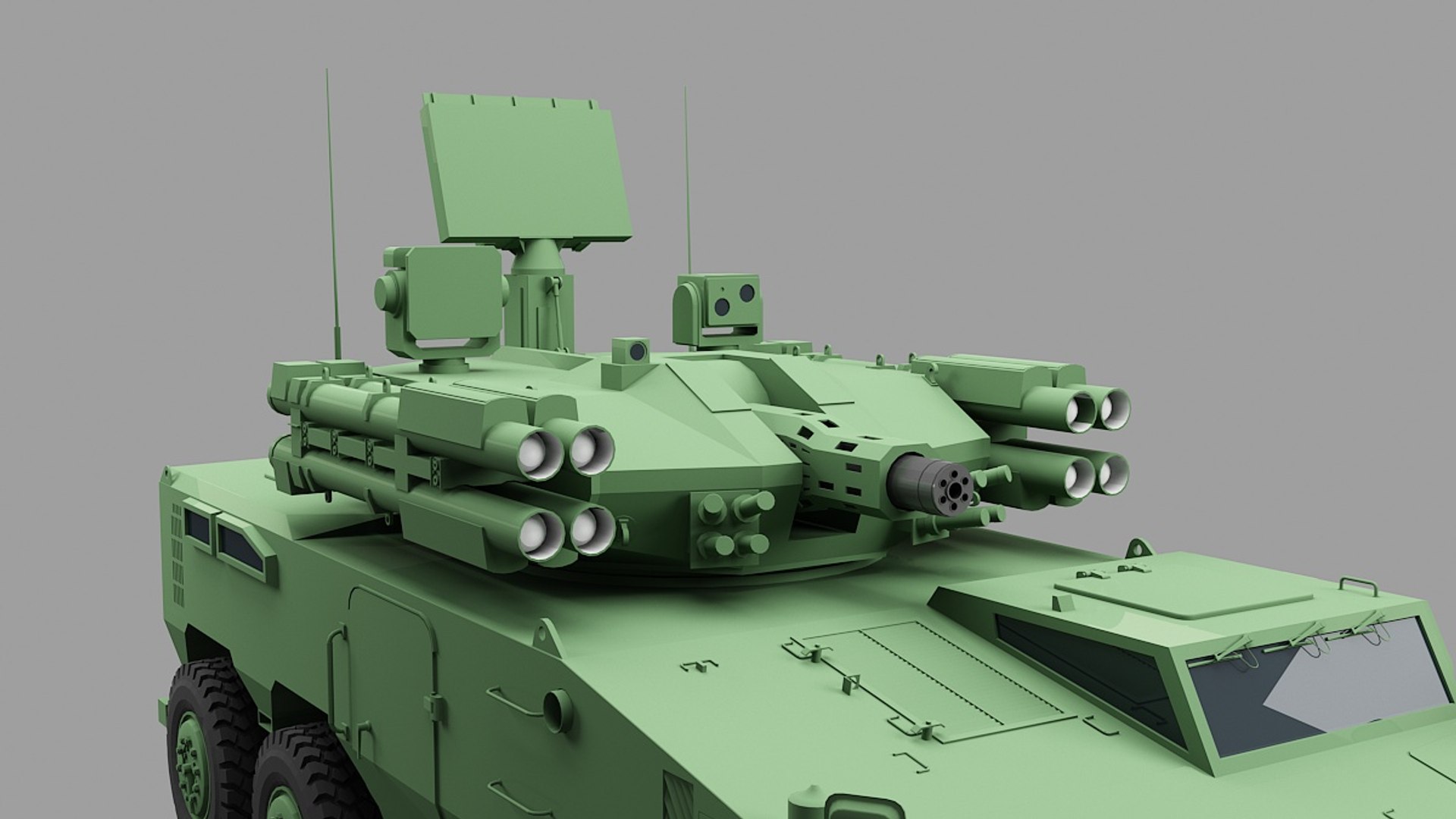 3D Model Type-625E Self Propelled Anti Aircraft System - TurboSquid 2342576