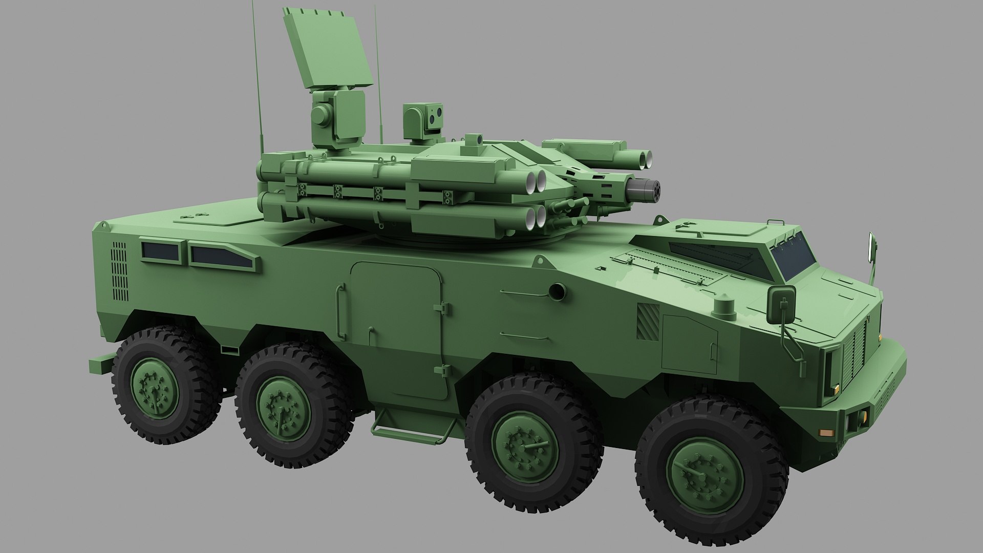 3D Model Type-625E Self Propelled Anti Aircraft System - TurboSquid 2342576