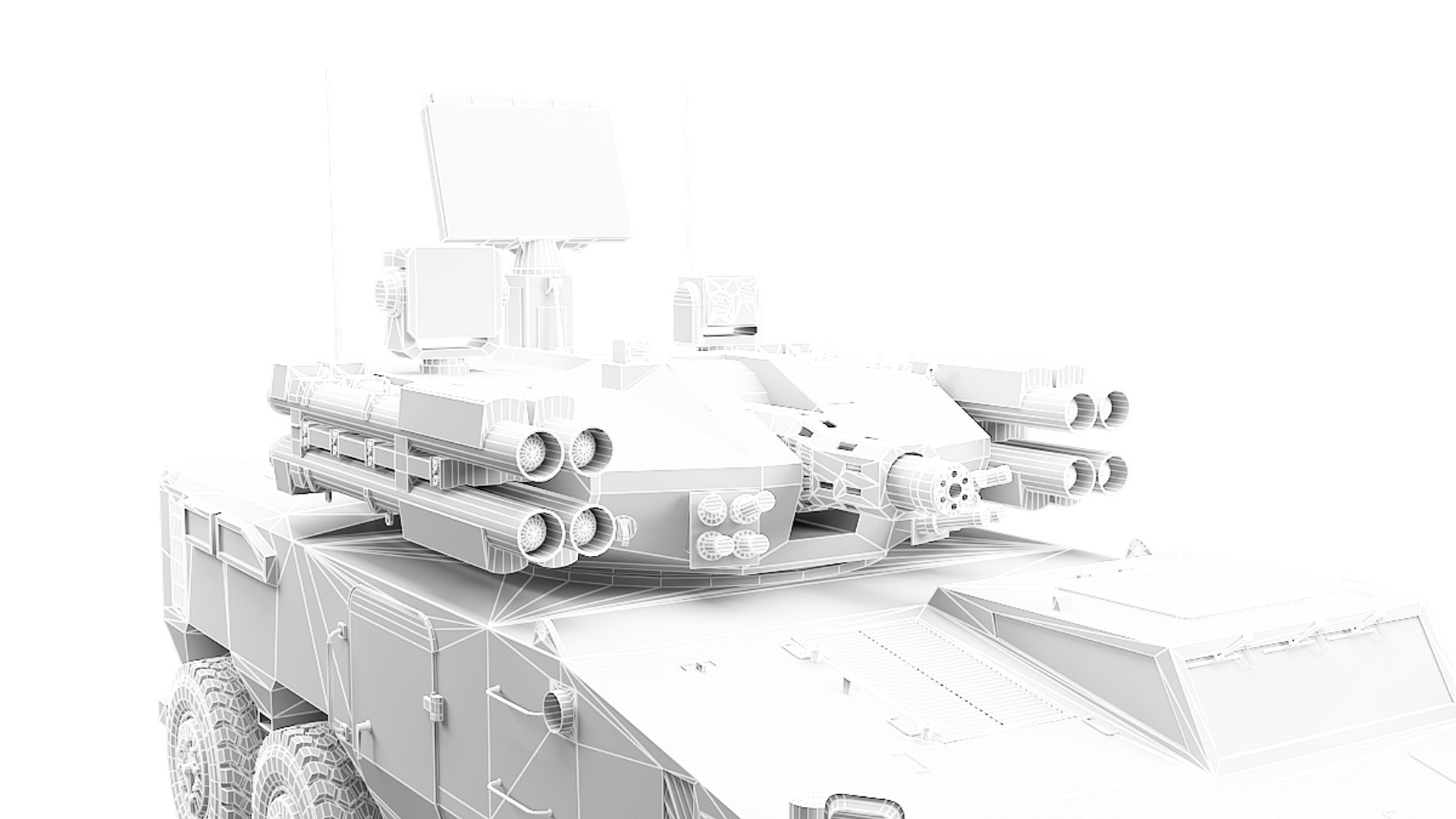 3D Model Type-625E Self Propelled Anti Aircraft System - TurboSquid 2342576