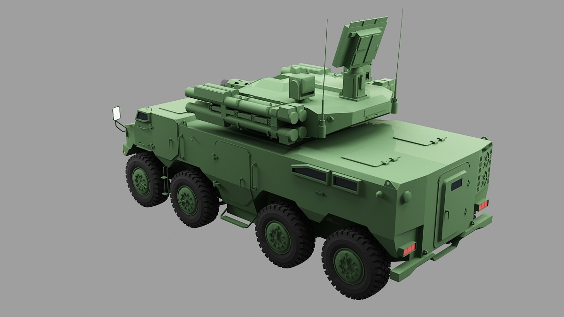 3D Model Type-625E Self Propelled Anti Aircraft System - TurboSquid 2342576