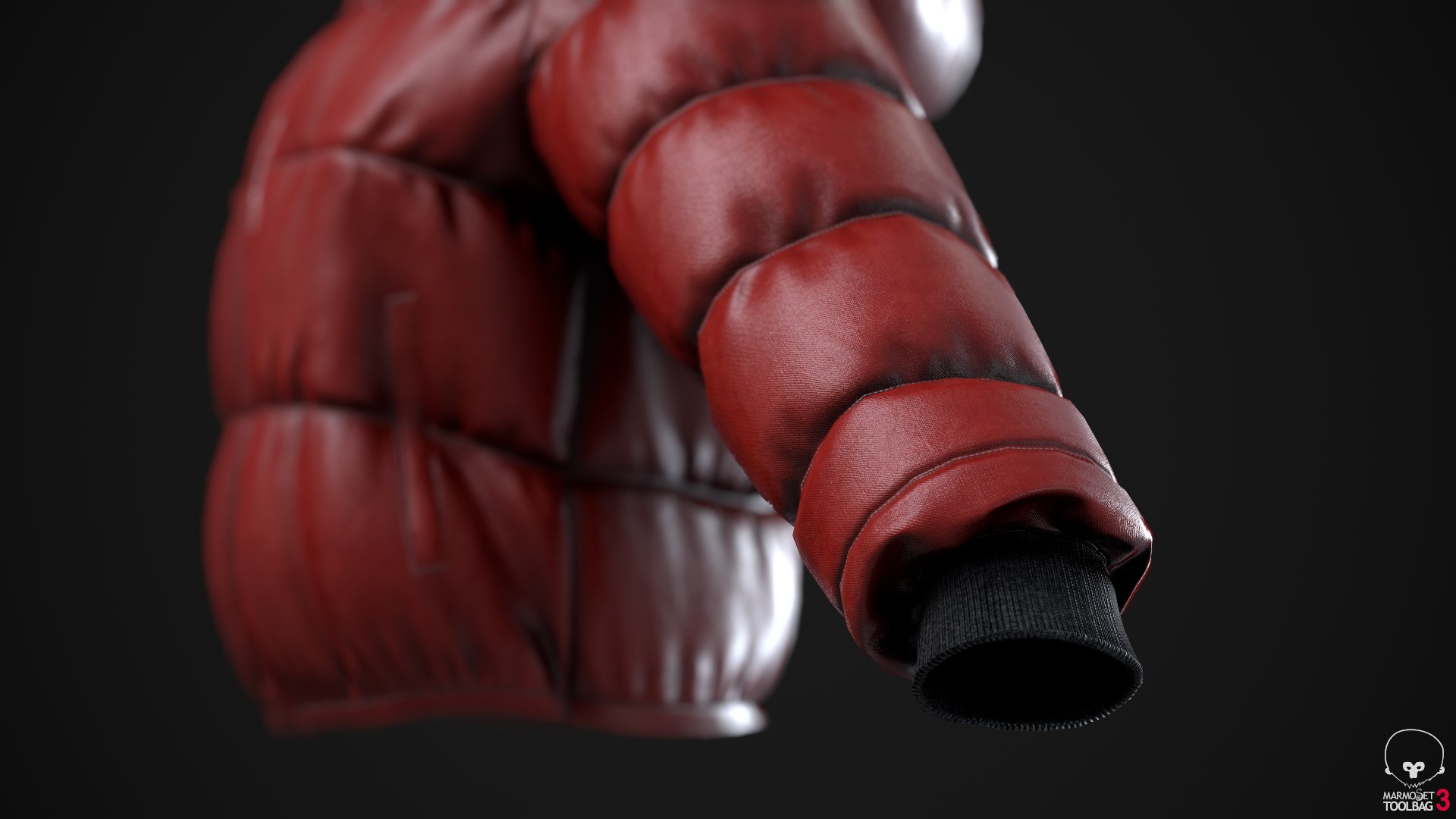 Red Winter Jacket 3D Model - TurboSquid 1787697