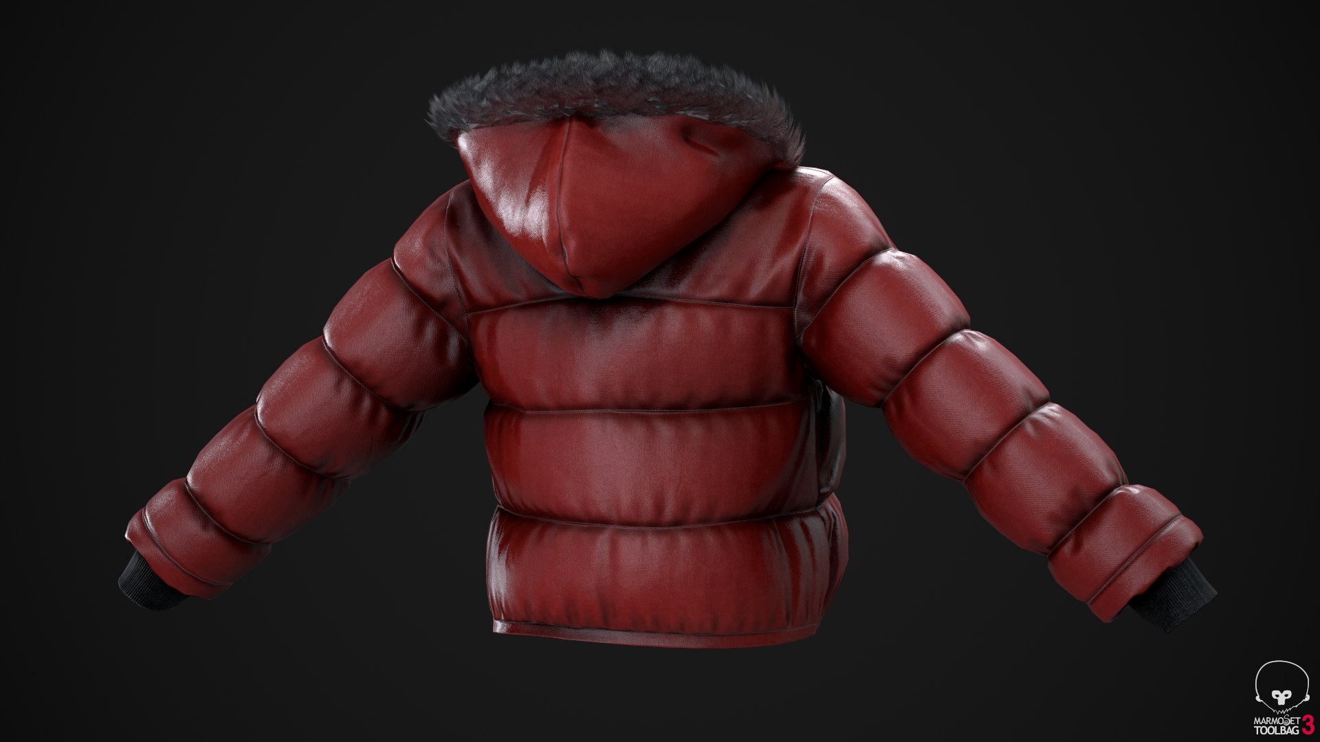 Red Winter Jacket 3D Model - TurboSquid 1787697