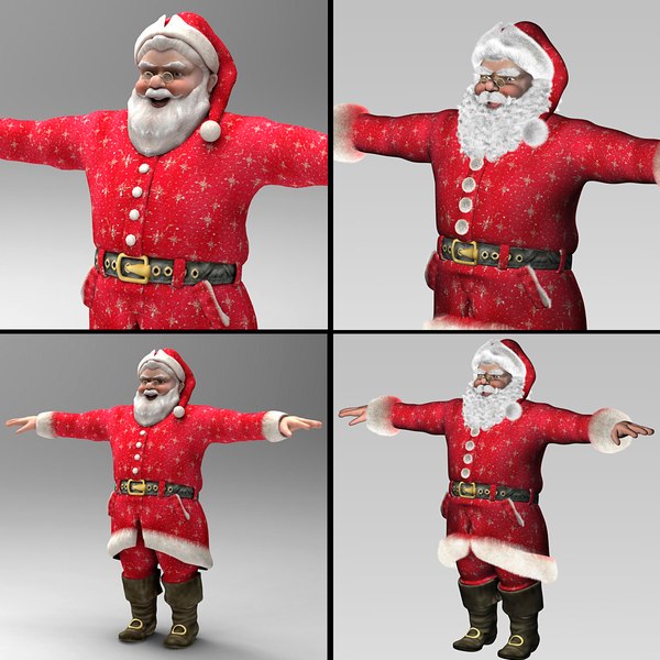Santa Claus Blender Models for Download | TurboSquid
