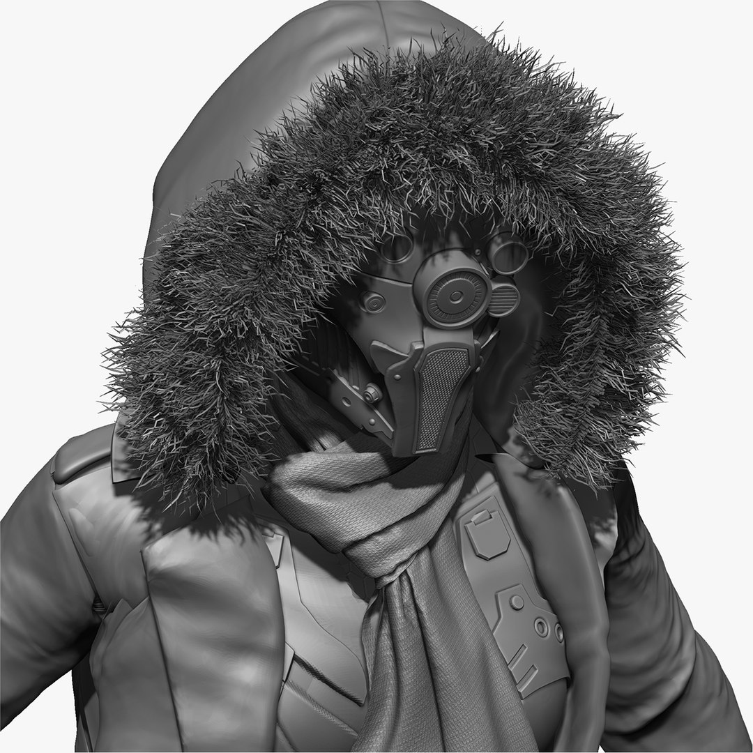 3d Model Woman Cyborg Zbrush