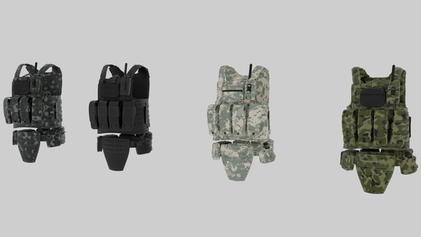 modelo 3d Body Armor Collection VR AR Reality - TurboSquid 2051947